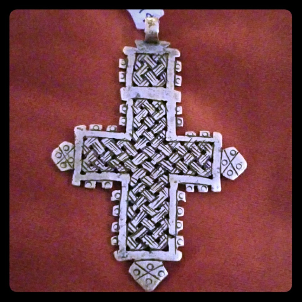 Original Traditional Coptic Ethiopian Rasta Cross - Gem